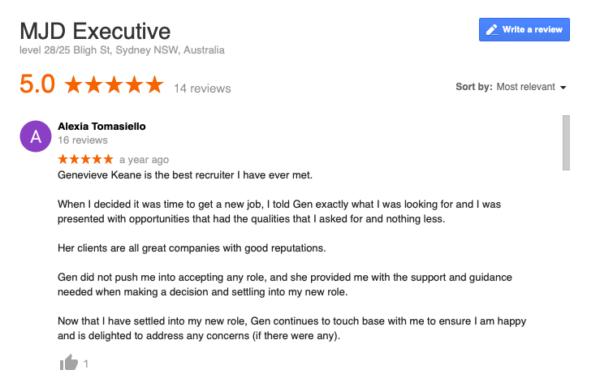 MJD (review) – Rev-Up Your Resume: Resume Writing Services Australia