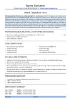 Free Australian Resume Template – Rev-Up Your Resume: Resume Writing ...