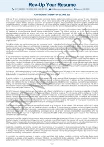 Government Application Samples: Pitch, Statement of Claims, Response, EOI